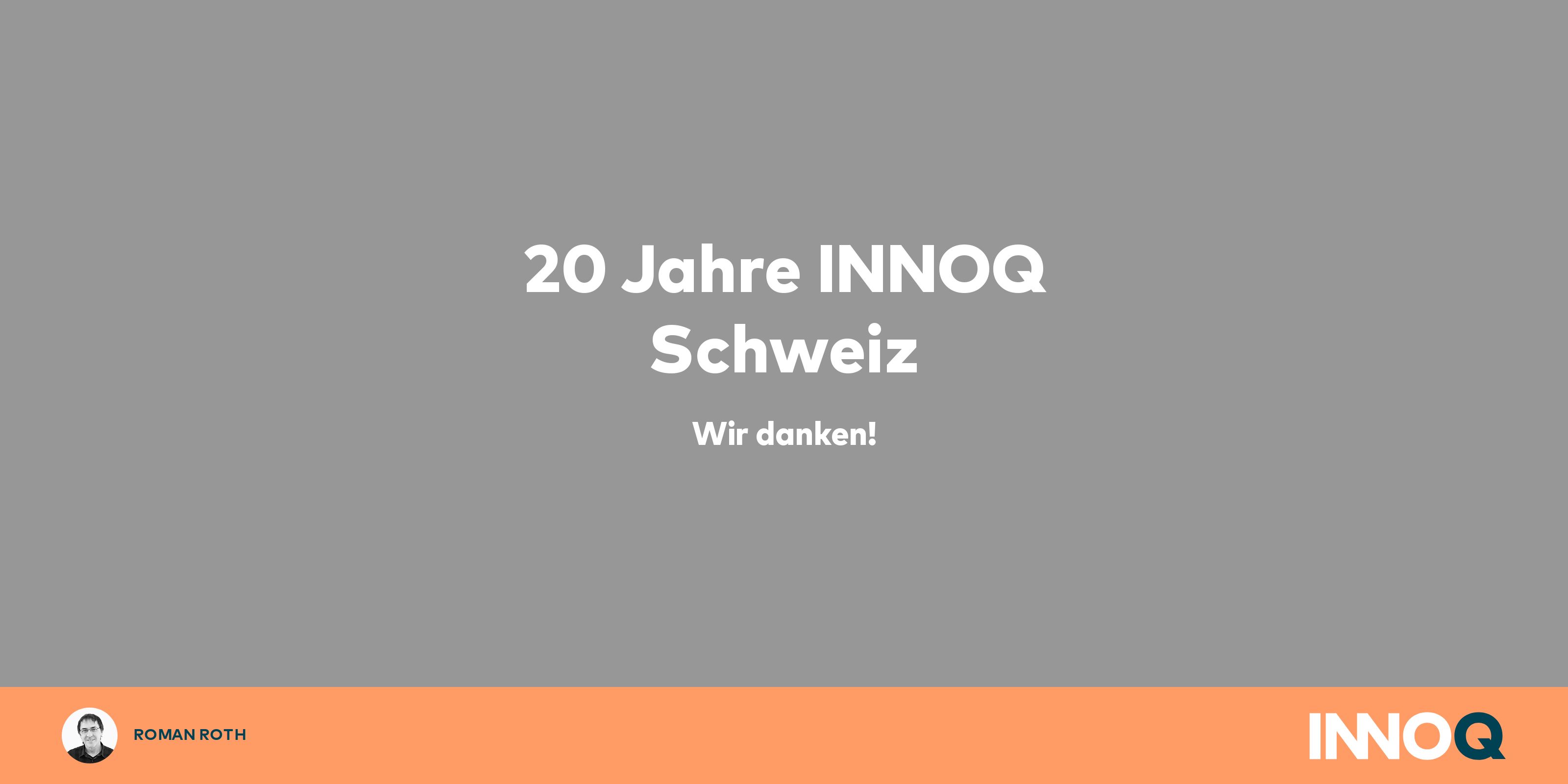 20 Jahre INNOQ Schweiz – INNOQ
