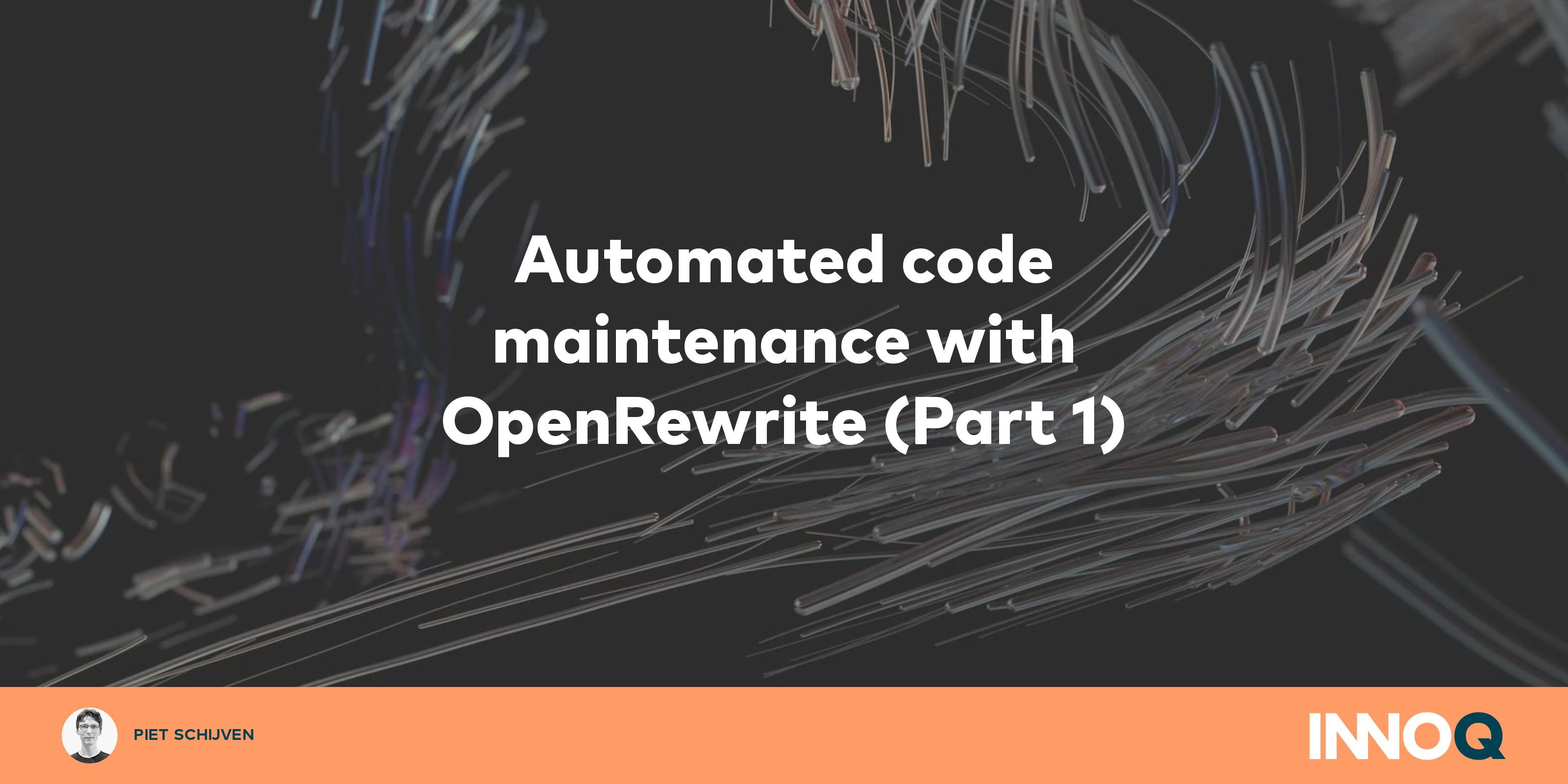 Automated code maintenance with OpenRewrite (Part 1) – INNOQ