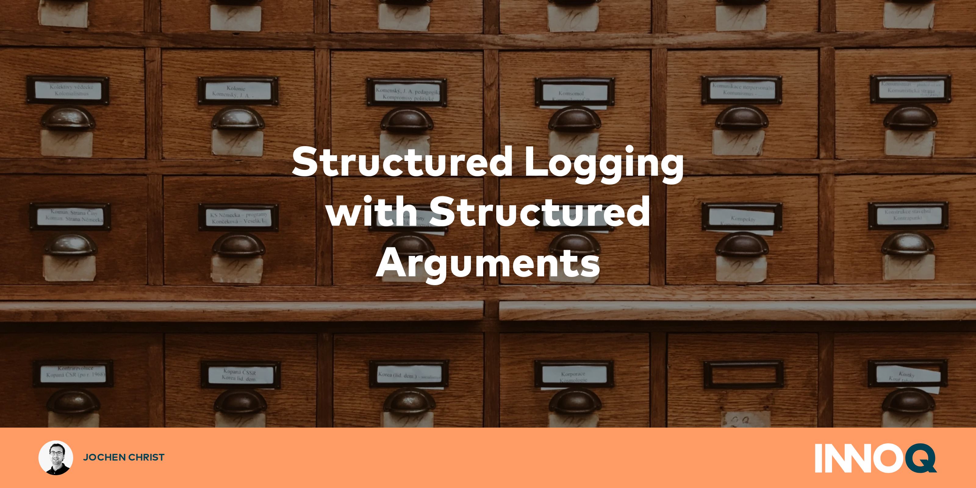 Structured Logging With Structured Arguments Innoq